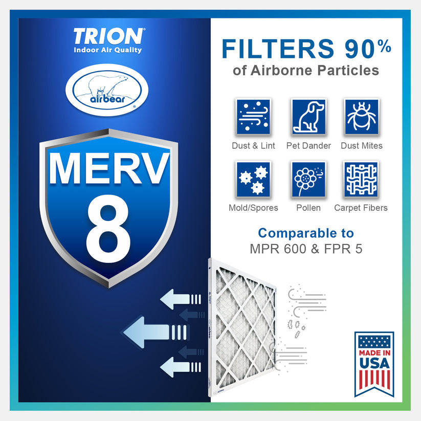 20x25x5 TRION Air Bear Filters - Air Bear